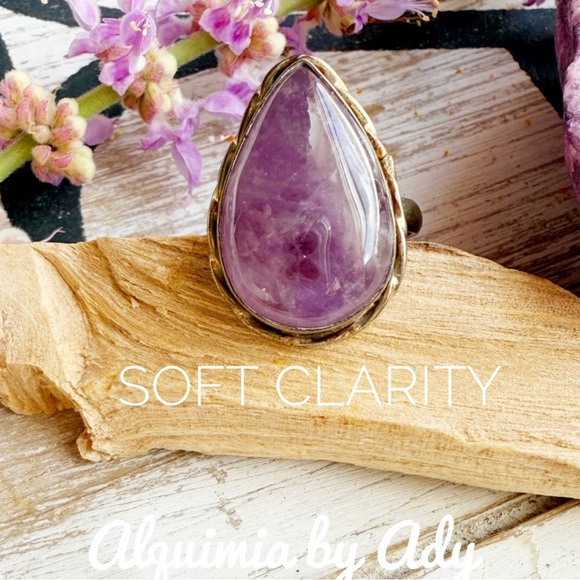 Alquimia | Jewelry | Amethyst Teardrop Ring Size 8 Sterlingstyle ...